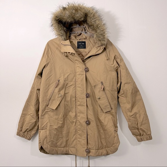 Love Tree | Jackets & Coats | Love Tree Utility Jacket Coat Khaki Tan ...